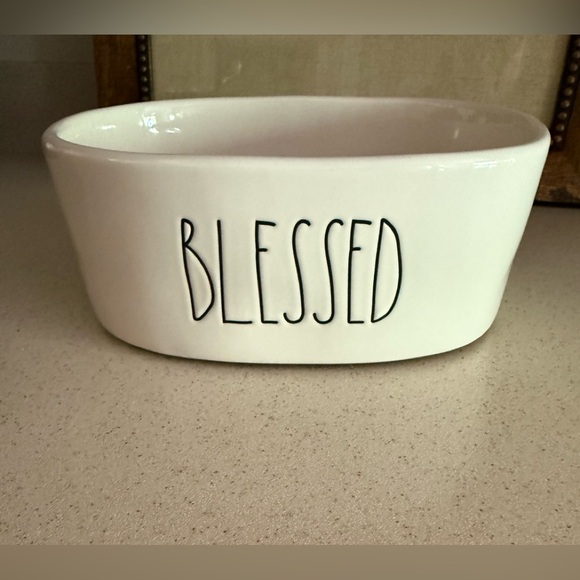 Ray Dunn | Accents | Ray Dunn White Ceramic Bowl With Blessed Text No ...